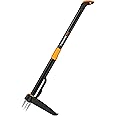 Fiskars Unkrautstecher, Länge: 1 m, Rostfreie Stahl-Arme/Kunststoff ...