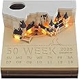 2025 Desk Castle Calendar With Led Light, Time Piece Calendar, Paper ...