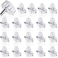 Pack of 20 Shelf Supports Transparent 3 mm Shelf Supports for Shelves ...