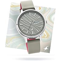 Fastrack Women Leather Analog Grey Dial Watch-6246Sl01/Nr6246Sl01, Band ...