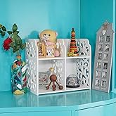 SS ARTS Engineered Wood Multi Purpose Desk Top 2 Tier Storage Stand ...