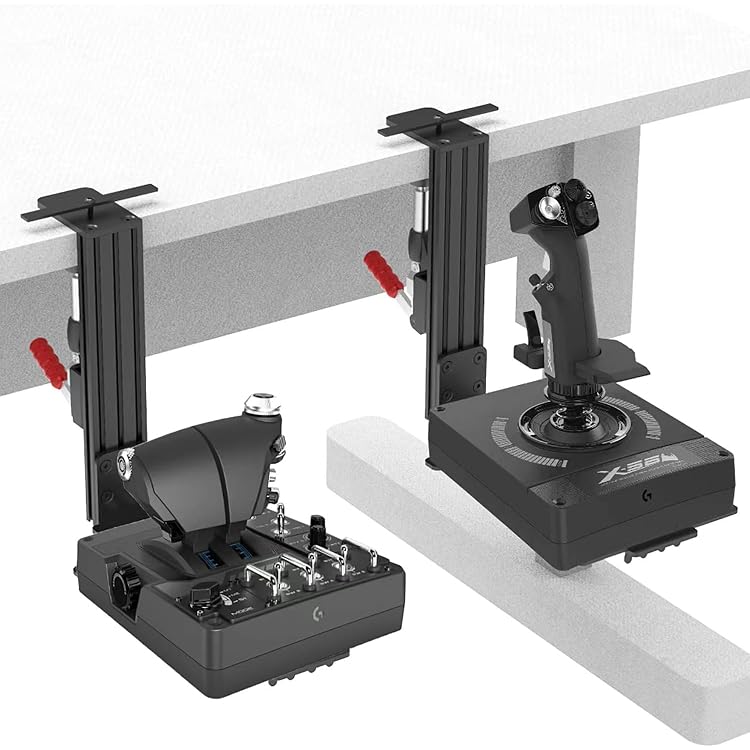 Hotas Chair Mount US HTLAKIKJ 2 Set Hotas Desk Mount For Flight ...