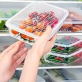 Buy Raawan Fridge Storage Boxes (Pack of 6), Fridge Organizer with ...