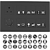 Buy 11 Strokes Switch Board Stickers for Home - 3 Sheets Self Adhesive ...