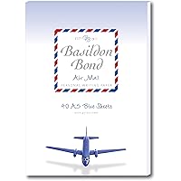 Basildon Bond A5 148 x 210 mm Writing Pad with 40 Sheets - Airmail Blue ...