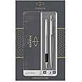 Parker Jotter Duo Set con Penna a Sfera e Penna Stilografica in Acciaio Inossidabile con ...