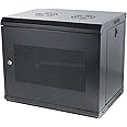 9U Wall Mount Server Cabinet IT Network Rack Enclosure Locking Door Black : Amazon.in: Computers ...