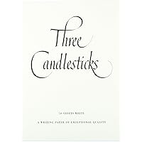 Three Candlesticks Luxury Writing Paper, 1 Pad, 40 Sheets, A4 - White ...