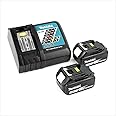 Makita Power Source Kit Li 18V mit 2x BL1850B Akku 5,0Ah + DC18RC Ladegerät (197570-9) : Amazon ...