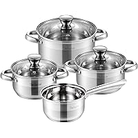 Velaze Cookware Pot & Pan Sets, Saucepan Set Induction Suitable Set of ...