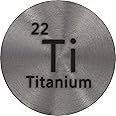 Titanium (Ti) 24.26mm Metal Disc 99.7% Pure for Collection or ...
