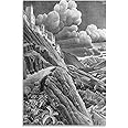 LVTFCO M.C. Poster di Escher《Castrovalva》Arte da Parete su Tela M.C ...