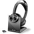 Poly Voyager Focus 2 UC schnurloses Headset mit Mikrofon & Ladestation ...