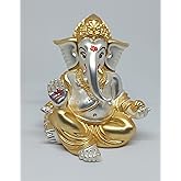 Gold Art India Ceramic Ganesh Idol For Car Dashboard Ganesha Murti ...