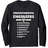 Understanding Engineers - Funny Sarcastic Engineering Gift Short Sleeve ...