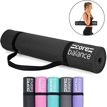 Core Balance Foam Yoga Exercise Mat, Non-Slip, 6mm Thick, Home Gym ...