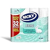 Nicky Elite Coconut Fresh Toilet Tissue - 45 Rolls of White Toilet ...