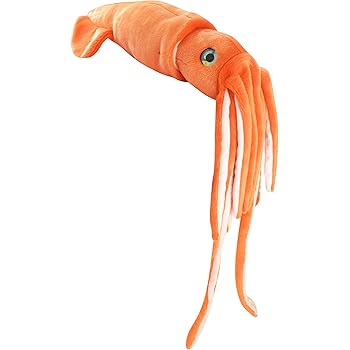 Wild Republic 83198 Ocean Animals Giant Squid Cuddly Soft Toy, Red, 50 ...