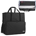 CURMIO Desktop Computer Tower and Monitor Carrying Case,Travel Tote Bag ...