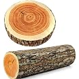 XQWR Creative Natural Wood Design Tree Trunk Log Cushion Soft Chair ...