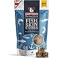 SKIPPER'S Fish Skin Jerky Cubes - Gently Air Dried Dog Treats, Healthy ...