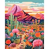 YALKIN Malen Nach Zahlen Erwachsene, Paint by Numbers Malen Nach Zahlen, DIY Landschaft mit ...