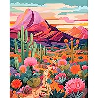 YALKIN Paint by Numbers Kits for Adults, Painting by Number Kits On Canvas,Without Frame DIY ...