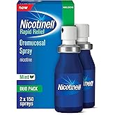 Nicorette QuickMist Mouthspray, Freshmint (2 x 150 Sprays) Smoking or ...