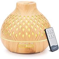 400ML Essential Oil Diffuser, Remote Control Diffusers for Essential ...