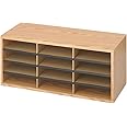 Safco 12 Compartment Literature Organiser - Oak : Amazon.co.uk: Home ...