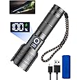 Maxesla Lampe Torche LED Rechargeable, 23000 Lumen Lampe de Poche Ultra ...