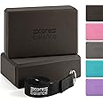 Core Balance Yoga Blocks Set Of 2 High Density EVA Foam with Adjustable ...