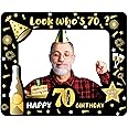 70th Birthday Photo Booth Props,Black Gold Inflatable Selfie Frame ...