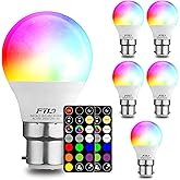 My Lighting 7W B22 LED Bulb | Color Changing RGB + Warm White ...