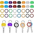 Prasacco 32 Pieces Key Caps Covers Tags Set, Key Covers Caps Plastic ...