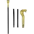 Gold Top Snake Sceptre Cane : Amazon.co.uk: Outlet