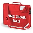 School Evacuation Fire Grab Bag - Printed Red Emergency Documents ...