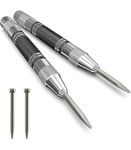 5-1/4 Inch Punch Tool Automatic Center Punch – Heavy Duty Adjustable ...