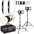 NEEWER Kit Lampe Flash Monolight Studio 600W:Pack de 2 Lumière ...