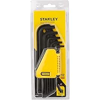 STANLEY 69-257 12-Piece Key Ring Imperial Allen Hex Key Set L/ARM ...