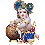 Rangoli Baby Krishna Combo Modern Art 200 Vinyl Large Wall Sticker ...