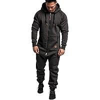Amaci&Sons Herren Overall Jumpsuit Jogging Cargo-Style Onesie ...