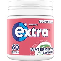 Extra Watermelon Flavour Sugarfree Chewing Gum Bottle, 60 Pieces ...