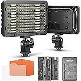 Neewer 176 LED Video Light Lighting Kit: Dimmable 176 LED Panel, with ...