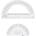 eBoot Plastic Protractor Protractor 180 Degrees, 4 Inch and 6 Inch ...