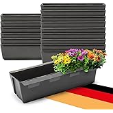 BigDean 24er Set Paletten Blumenkästen - Einsatz - mit Hängesystem zum Einhängen - 37cm ...