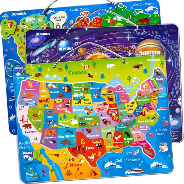 USA Map For Kids LAMINATED Large Poster Beautifully, 59% OFF