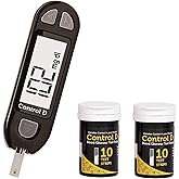 Control D Blood Glucose Monitor (Pack of 50 Strips, Black) : Amazon.in ...