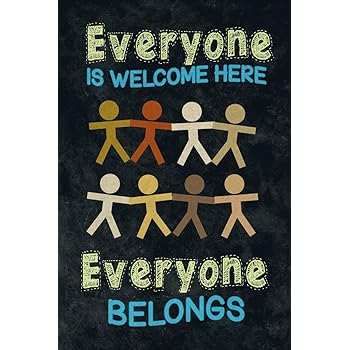 Everyone Is Welcome Here Everyone Belongs Classroom Poster 30x46 cm ...
