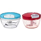 Buy Amazon Brand - Solimo Plastic 500 ml Large Vegetable Chopper with 3 ...